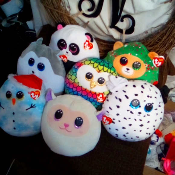 Ty | Toys | 7 Squishaboos Squishy Beanies | Poshmark